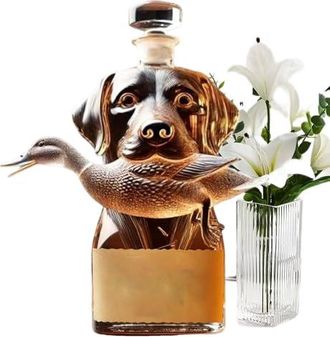 Generico D&eacute;canteur De Whisky | D&eacute;canteur En Forme De Chien Bouteille De Whisky - Porte-bouteilles En Forme De Chien Statue D&eacute;corations De Table Pour Brandy Vin