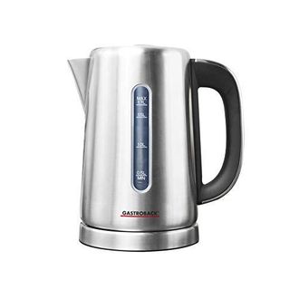 Gastroback 42441 Design Wasserkocher Express, Edelstahl-Design, Einstellbar in 10 Stufen von 50&deg;C bis 100&deg;C in 5&deg;C Schritten mit Temperaturanzeige, 3000 Watt, si