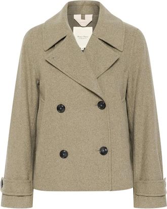 Part Two Femme, Manteaux, Beige, Taille: 42 FR Veste Vetiver Melange Style Classique