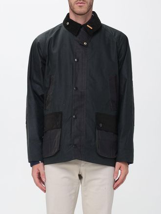 Barbour Veste Bedale en coton cir&eacute; avec col en velours c&ocirc;tel&eacute; et poches plaqu&eacute;es