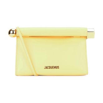Jacquemus Le Sac Rond Carr&eacute; - Femme - Sacs - Jaune - Taille: ONE Size