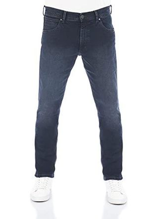Wrangler Jean pour Homme Coupe Droite Greensboro Pantalon en Jean Stretch en Coton Bleu Noir w30 w31 w32 w33 w34 w35 w36 w38 w40 w42 w44, Bleu fumé (Wss3LR90B)