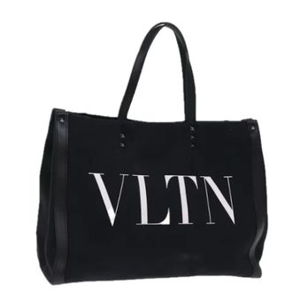 Valentino Pre-owned Canvas Tote Bag - - Pre-owned - Damen - Schwarzk - ONE SIZE