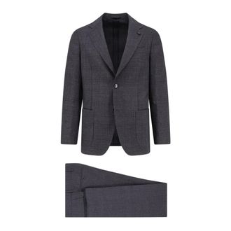 Lardini Roma Anzug mit Einreiher - - Suits - Herren - Grau - M