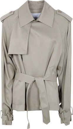 Frankie Shop Femme, Manteaux, Vert, Taille: 34 FR Trench Manteaux