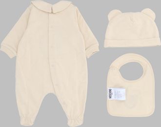 Moschino Three-Piece Coordinated Babygrow Set - Beige