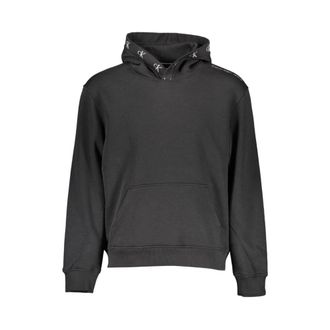 Calvin Klein Schwarzer Baumwoll Herren Hoodie Pullover - - Sweatshirts & Hoodies - Herren - Schwarzk - 2XL