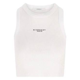 Givenchy Cropped Tank Top - - Tops - Damen - Wei&szlig; - S