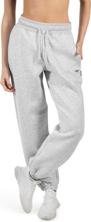 Smilodox Jogginghose Damen Lyanna, Oversize Sweatpants mit Taschen, Kordelzug am Bund, Metalllabel auf dem Oberschenkel, weichem Material, Bequeme Freizeithose