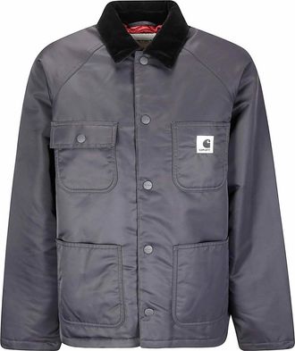 Carhartt Work in Progress Knielanger Mantel - Schwarz