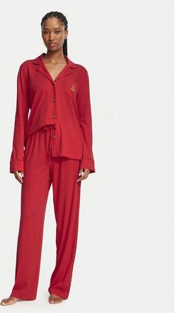 Lauren Ralph Lauren Pyjama ILN92561F Rot Regular Fit