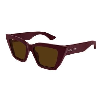 Alexander McQueen Am0507S 003 Sonnenbrille - - Accessories - Damen - Rot - 52 MM
