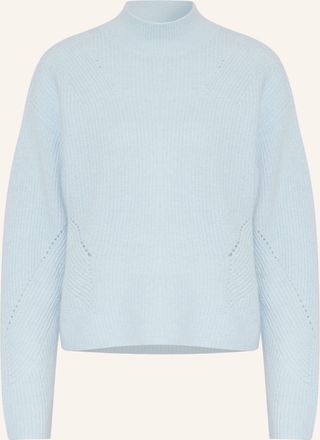 HUGO BOSS Pullover Flondassy Mit Alpaka blau