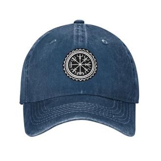 Generic Boussole Viking Vegvisir Homme Femme Chapeau Styl&eacute;e Casquette De Baseball D&eacute;contract&eacute; Snapback Cap pour Toutes Les Saisons Tennis Ext&eacute;rieur