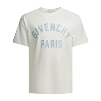 Givenchy Paris Besticktes Baumwoll-T-Shirt - - Tops - Herren - Wei&szlig; - S