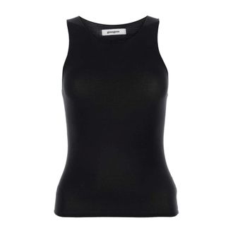 Gimaguas Femme, Tops, Noir, Taille: 40 FR D&eacute;bardeur en Nylon Noir