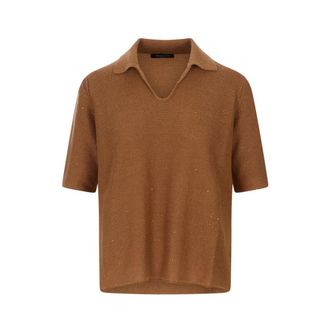 Fabiana Filippi Femme, Tops, Brun, Taille: 40 FR Maglieria