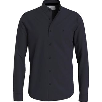 Calvin Klein Slim Stretch Poplin Hemd - - Shirts - Herren - Blau - XS