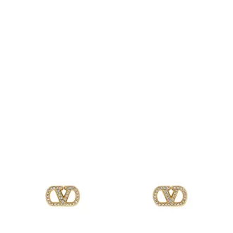 Valentino Garavani Femme, Accessoires, Jaune, Taille: ONE Size Boucles doreilles VLogo Signature