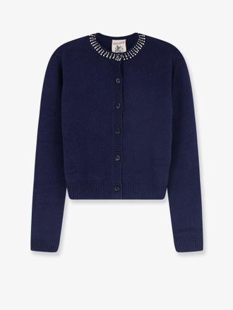 Semicouture Hennie wool and cashmere cardigan with rhinestone detail - SEMICOUTURE - gender_Woman