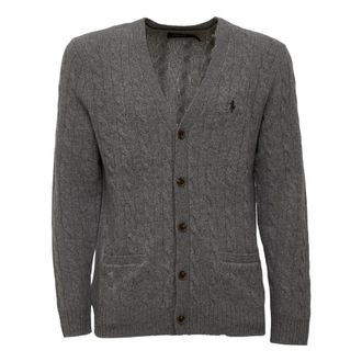 Polo Ralph Lauren Zopfstrick-Cardigan aus Wolle und Kaschmir - - Knitwear - Herren - Grau - S