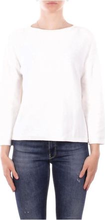 Max Mara Femme, Pulls, Blanc, Taille: 38 FR Maglia Due Spacchi Laterali