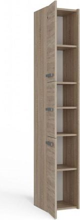Topeshop Badezimmerschrank S&auml;ulenmodell 33 Sonoma Eiche