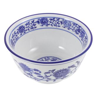 Cabilock Keramik Reis Und Suppensch&uuml;ssel Blau Wei&szlig; 11,7cm Porzellanschale Glatte Kanten Vielseitige Servierschale F&uuml;r Zuhause Und Gastronomie