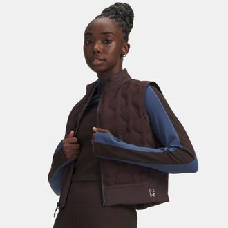 Under Armour Halo Cold Weather Bodywarmer für Damen Kona Braun / Reflektierend XL