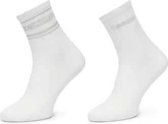 Calvin Klein Lange Socken 701241453 Wei&szlig;
