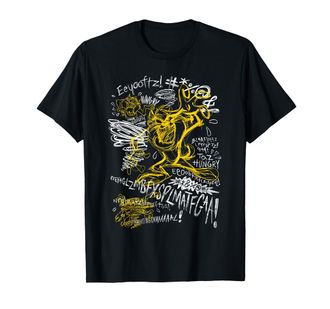Looney Tunes Tasmanischer Teufel Skizze Scribble Taz T-Shirt