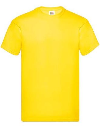 Fruit Of The Loom Original Lot de 5 t-shirts pour homme, jaune, XXL