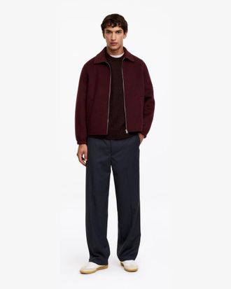 Arket Doubleface-Jacke Aus Wollmischung -Rot