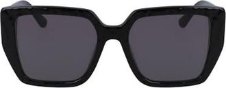 Karl Lagerfeld KL6036S N Sunglasses, Black W/Pattern, Taille Unique Femme
