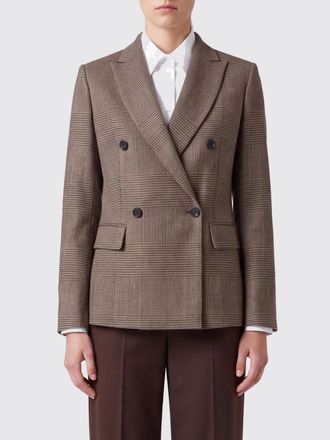 Antonelli Blazer crois&eacute; en m&eacute;lange de laine &agrave; motif tartan
