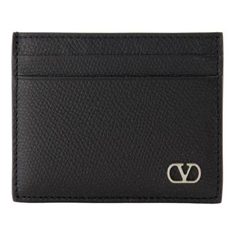 Valentino Garavani VLogo Signature Kartenetui aus schwarzem Leder - - Accessories - Herren - Schwarzk - ONE SIZE