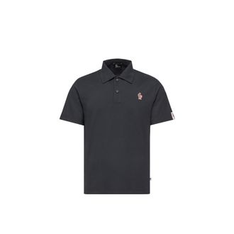 Moncler Moncler Polo &Agrave; Empi&egrave;cement Logo, Homme, Bleu, Taille: Xxl