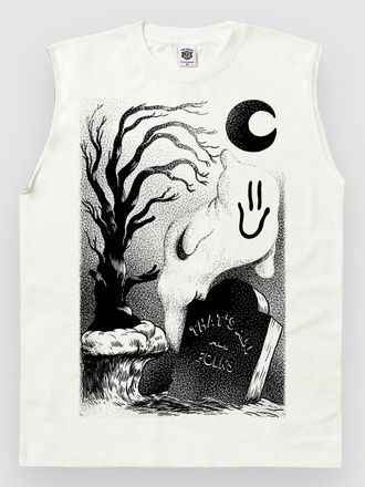 THE DUDES Ghost Cliff Front Classic Standard T-Shirt blanc