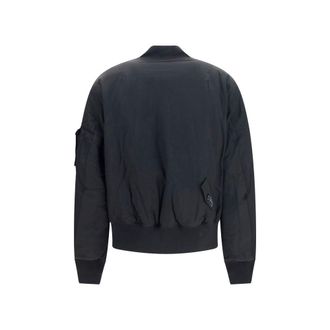 Yohji Yamamoto Nylon Bomber Jacket - Black