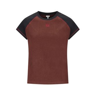 Loewe Femme, Tops, Rouge, Taille: 38 FR Small Fit T-Shirt