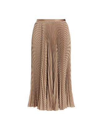 Ralph Lauren HOUNDSTOOTH PLEATED SKIRT