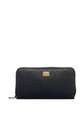 Dolce & Gabbana Portemonnaie mit Rei&szlig;verschluss - Schwarz