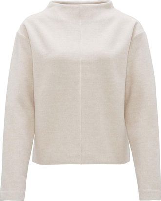 OPUS Damen Sweatshirt | GOKLONA Regular Kuscheliger Sweater aus Viskosemix Ivory, 38
