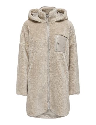Only Damen Onlsascha Sherpa Otw Noos Jacket, Cuban Sand, XS-S EU