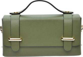 Isabella Rhea Khaki Rindsledertasche