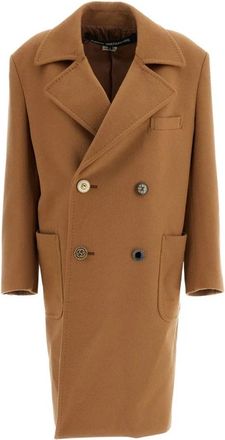 Junya Watanabe Doppelreihiger Mantel - - Coats - Damen - Beige - S