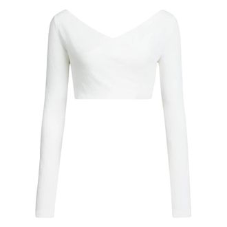 Alaia Oberteil - - Knitwear - Damen - Wei&szlig; - S