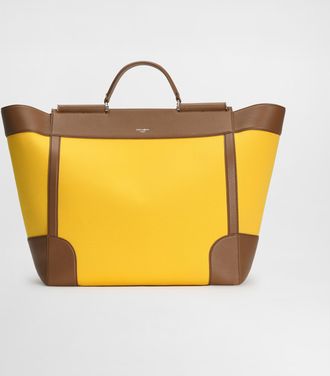 Dolce & Gabbana Sicily Handbag In Canvas And Leather - Mann Shopper Multicolor Onesize
