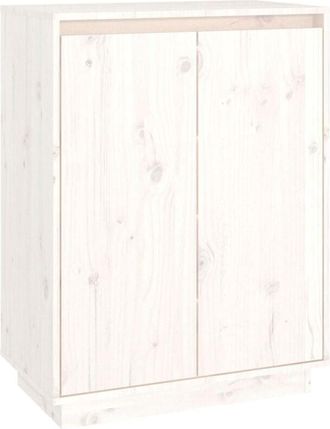 vidaXL Schuhschrank Wei&szlig; 60x35x80 cm Massivholz Kiefer - Vidaxl