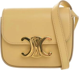 Celine Sac bandouli&egrave;re Triomphe Pre-owned - Femme - Pre-owned - Jaune - Taille: ONE Size